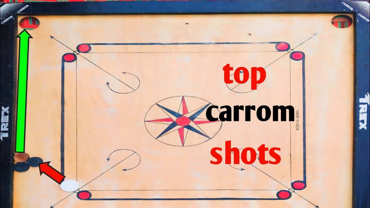 🔥top 5 famous better shot and stroke in carrom|| carrom sangam strike ...