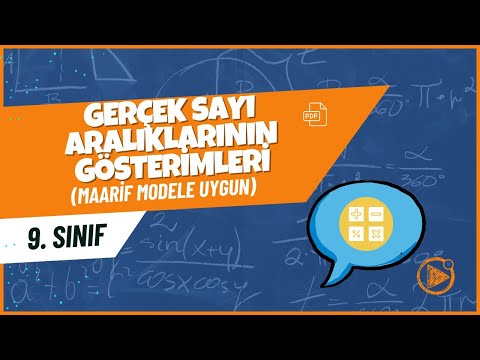 Gerçek Sayı Aralıklarının Gösterimleri | 9. Sınıf Matematik Konu Anlatımı | 2025-2026