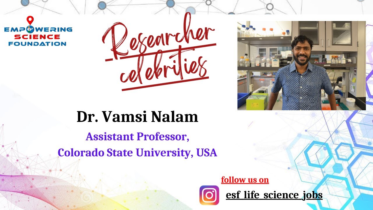 Dr Vamsi Nalam, Assistant Professor, Colorado State University, USA ...