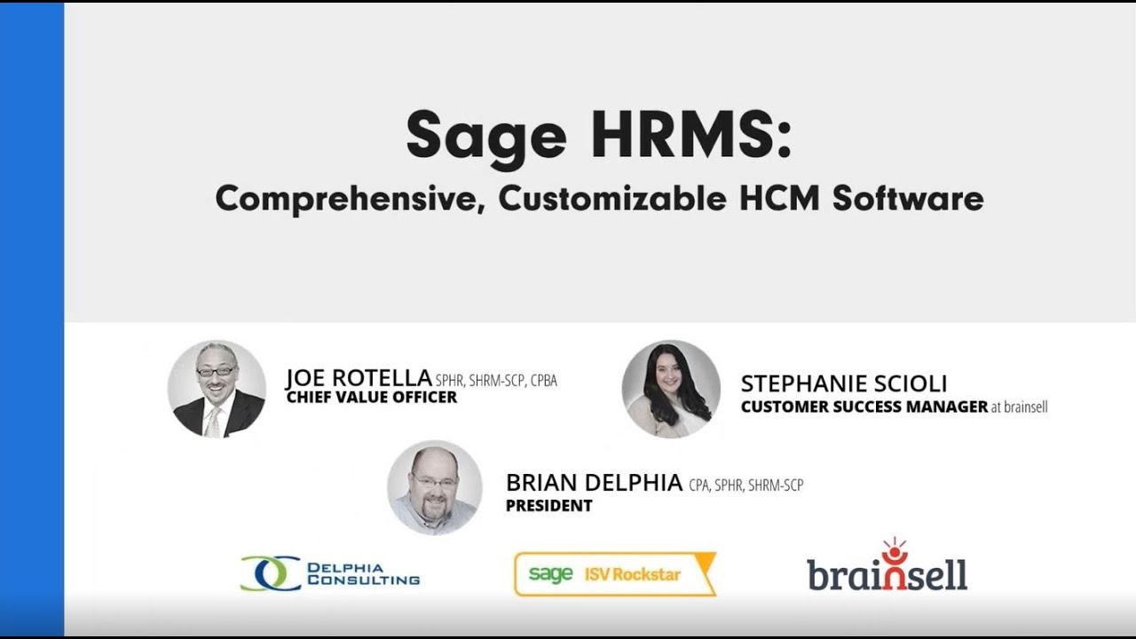 Sage HRMS Comprehensive, Customizable HR Software - YouTube