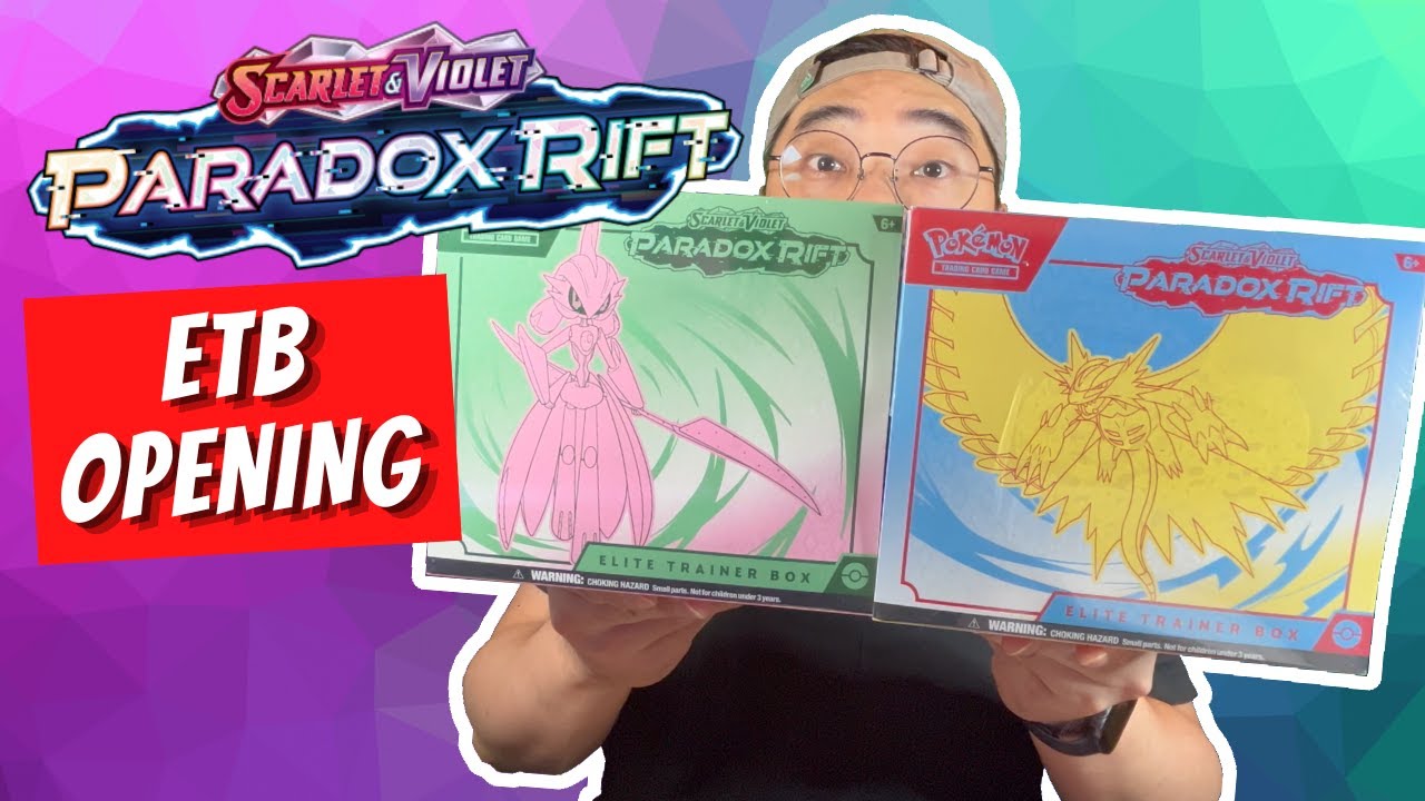 *NEW* Pokemon Paradox Rift Elite Trainer Box ETB Opening - YouTube
