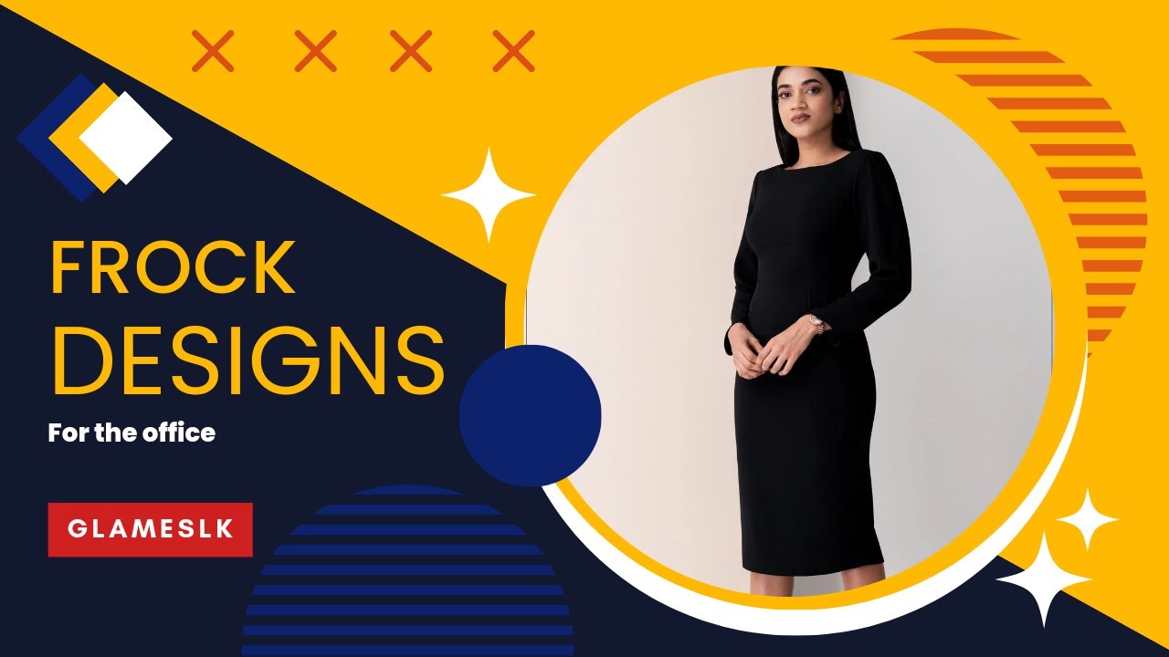 Office frock designs | Office frock collection | Stylish frock design ...