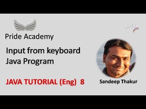 Java Tutorial(Eng) 8 | Input from keyboard |Pride Academy - YouTube