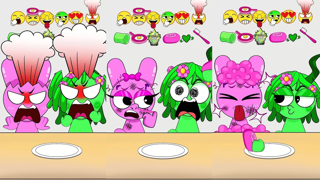 Incredibox Sprunki Challenge Emoticon Mukbang | Cartoon Animation ...