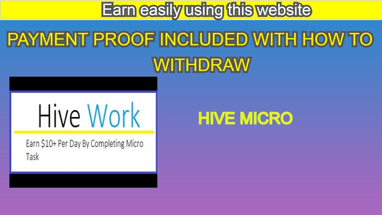 Earn with Hive Micro with live withdrawal proof| Free Earning Trick ...