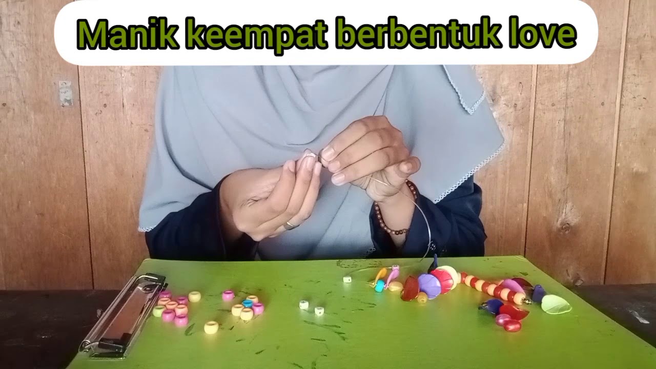 CARA MEMBUAT KARYA SENI MERONCE Menggunakan "Manik-manik" - YouTube
