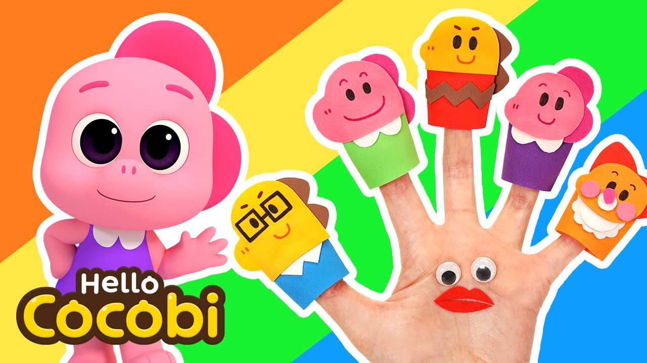 Finger Family Song | Nursery Rhymes & Learn Colors | Hello Cocobi - YouTube