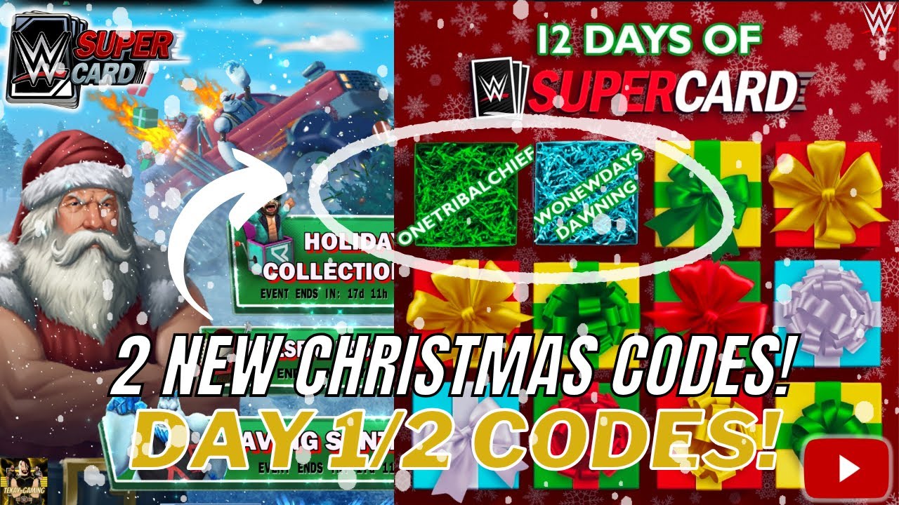 2 NEW CHRISTMAS CODES FOR SUPERCARD! DAY 1/2 CODES! WWE Supercard S11 - YouTube