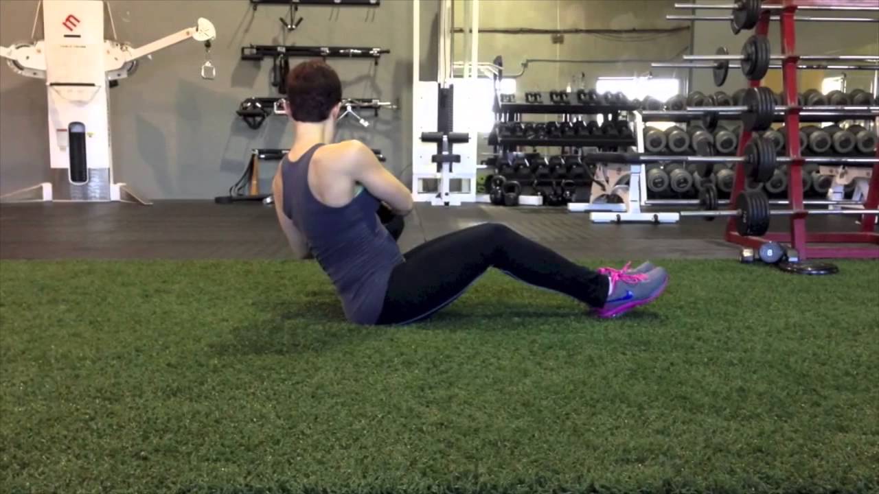 How to do Seated Core Twists - YouTube