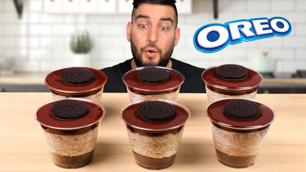 3 Minute Oreo Cream Cups (EASY) - YouTube