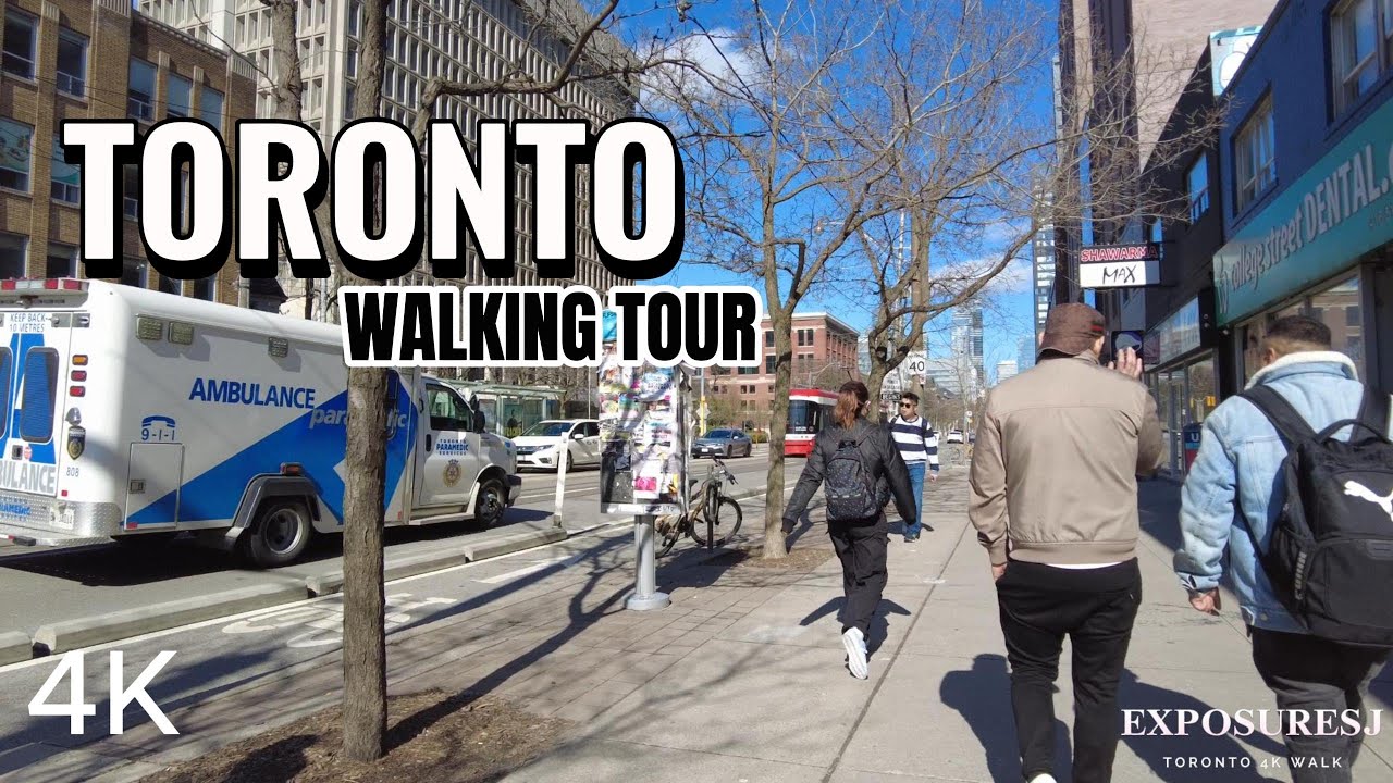 TORONTO WALKING TOUR MONDAY APRIL 15 2024 - YouTube
