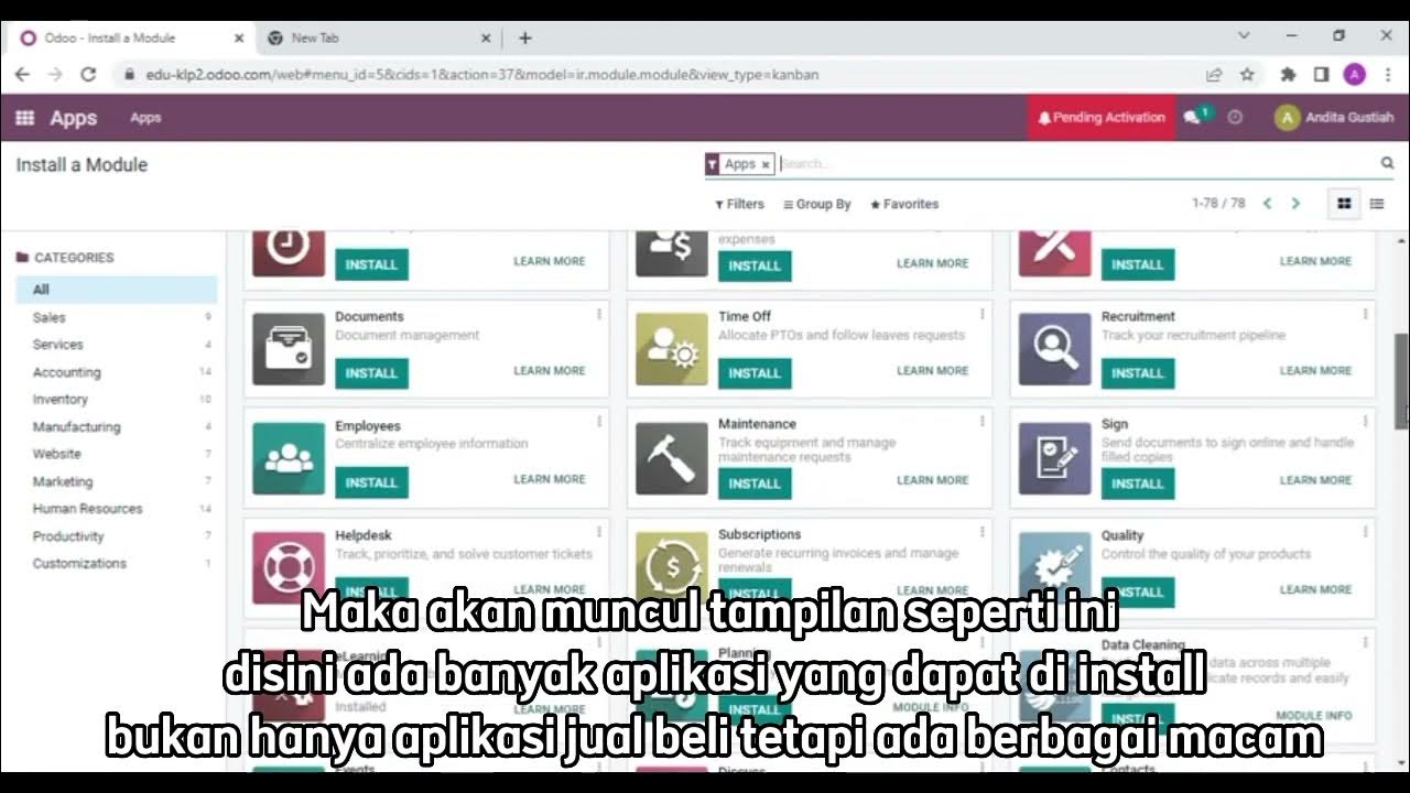 CARA INSTALASI APLIKASI ODOO - YouTube