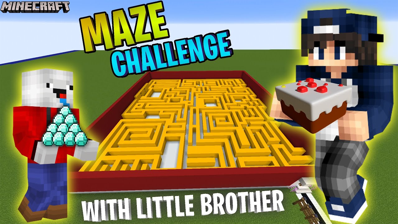 Trapped My Little Brother In Maze | Maze Challenge - YouTube