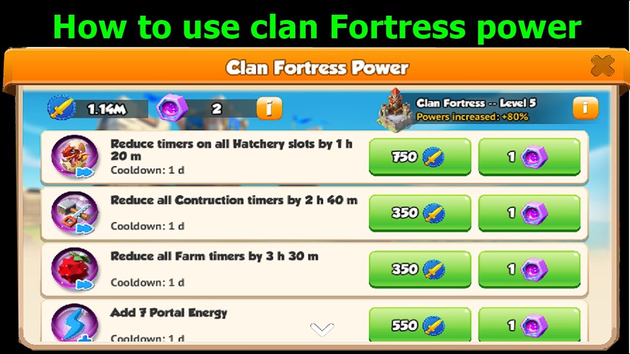 How to use Clan Fortress power-Dragon Mania Legends | How to use Clan ...