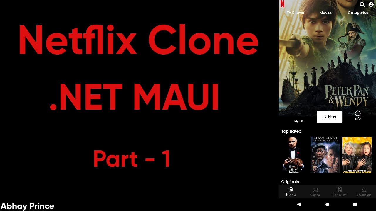 Part-1 Netflix Clone using .Net MAUI by Abhay Prince | Step by Step ...