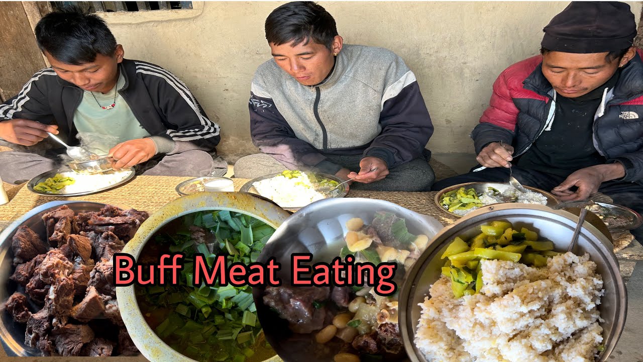 Buff meat Cooking and Eating @Sarmila - YouTube