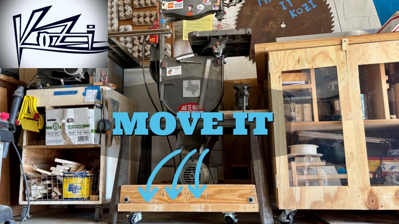 Adding Mobility to the Bandsaw - YouTube