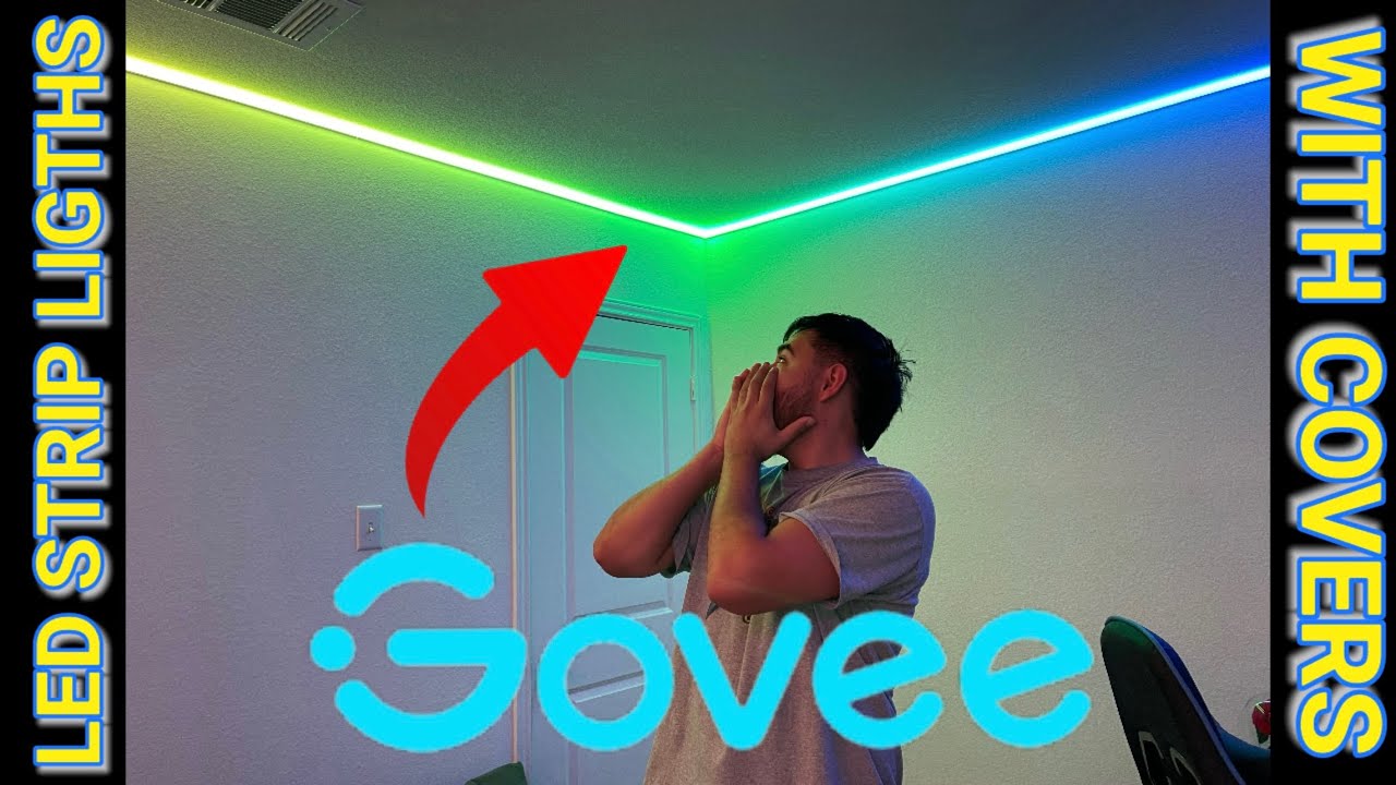 GOOVE LED Light strips WITH covers - YouTube