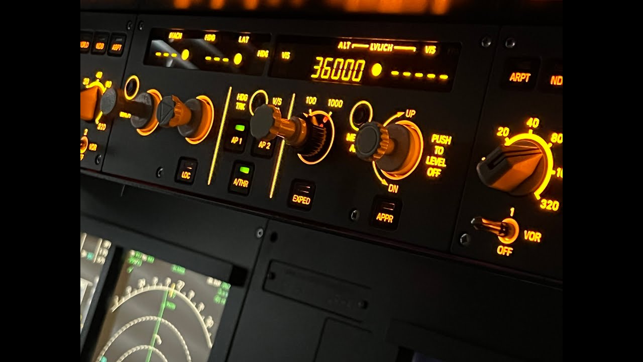 Airbus A320 Home cockpit start up sequence - YouTube