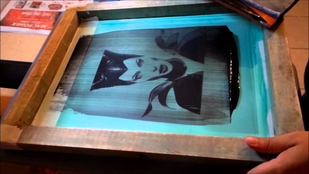 Silk Screen (ARTE DA SERIGRAFIA). - YouTube