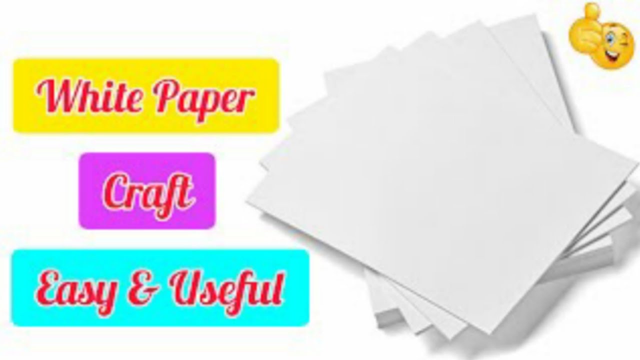HOW TO MAKE EASY A4 SHEET CRAFT AT HOME - YouTube