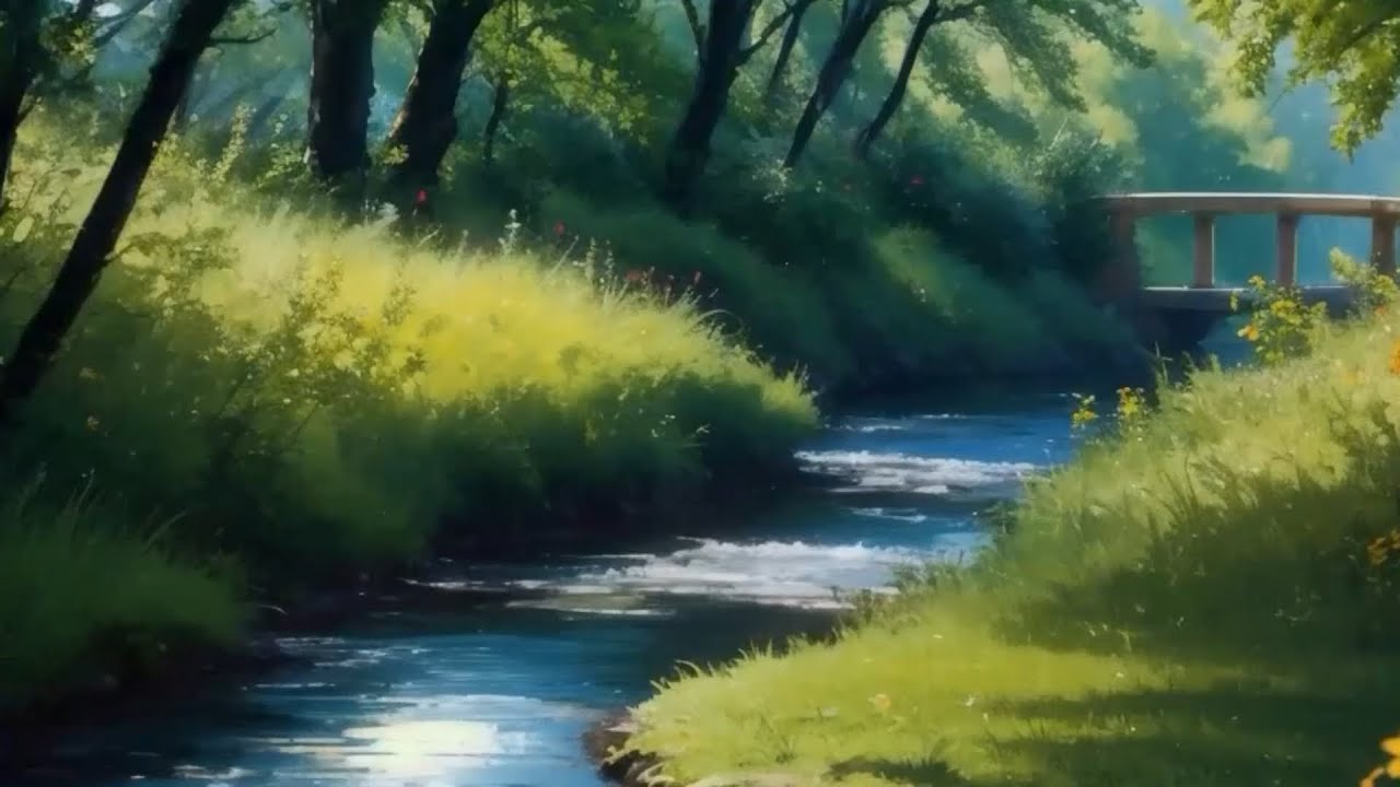 Peaceful summer scene in nature - YouTube
