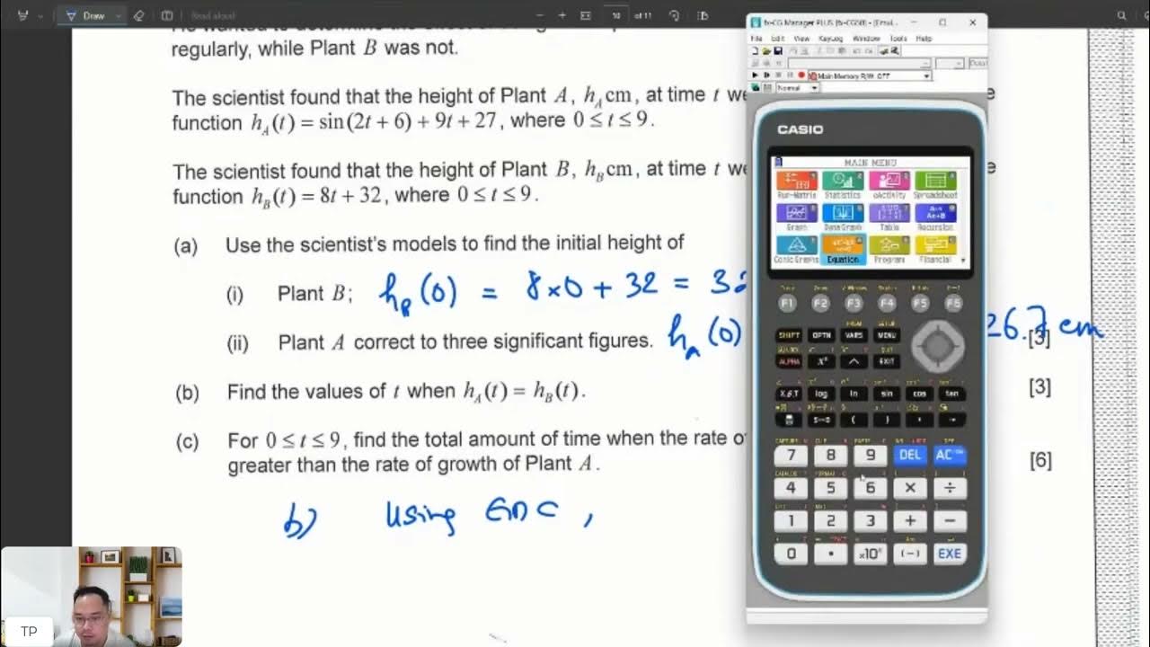 Modelling with a trigonometric function and differentiation - YouTube