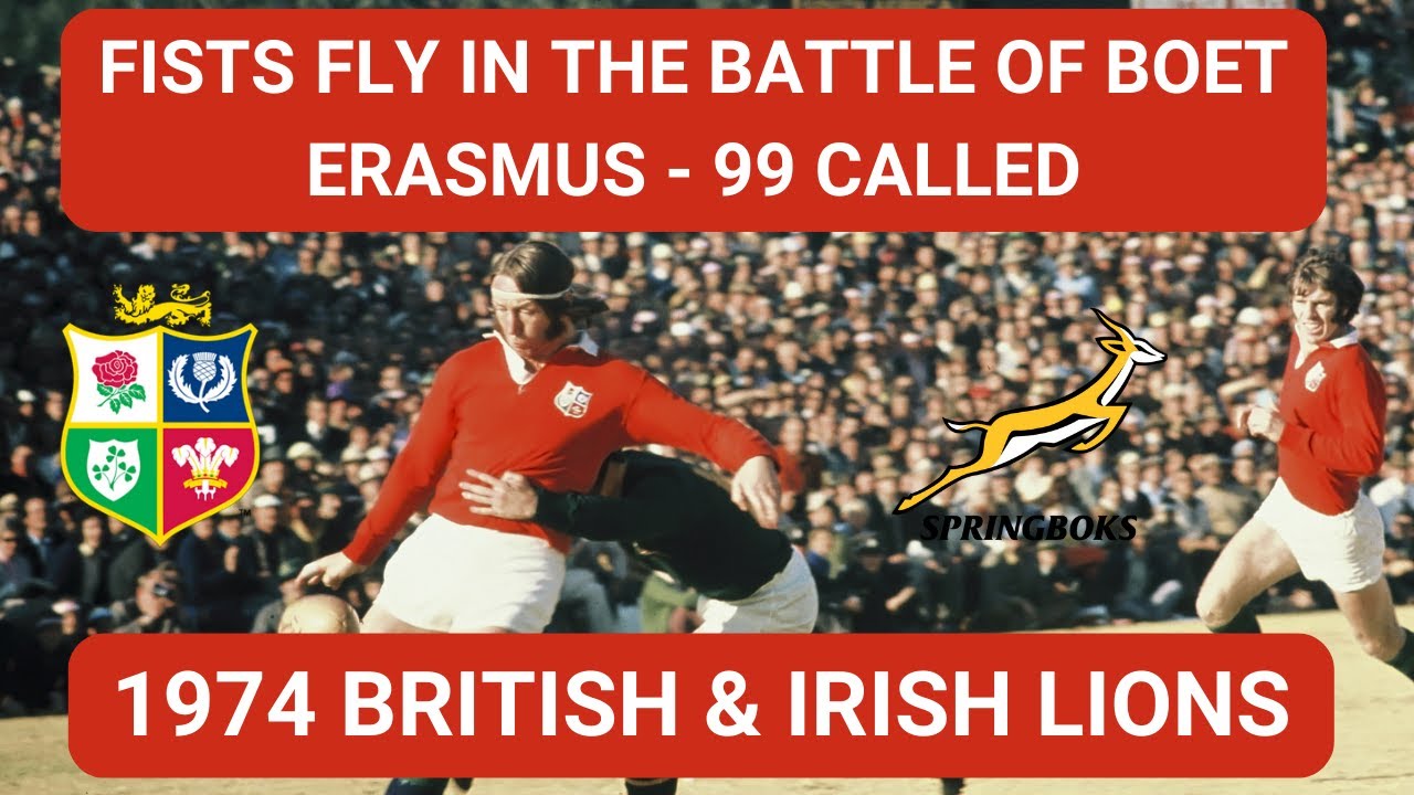 Biggest Fight in Rugby History? Lions vs Springboks 1974 #lionsrugby # ...