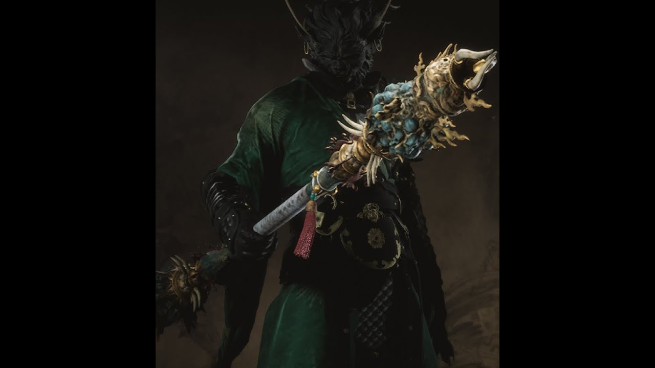 Trying the FANGED CYAN STAFF in BLACK MYTH WUKONG " NO DAMAGE" - YouTube