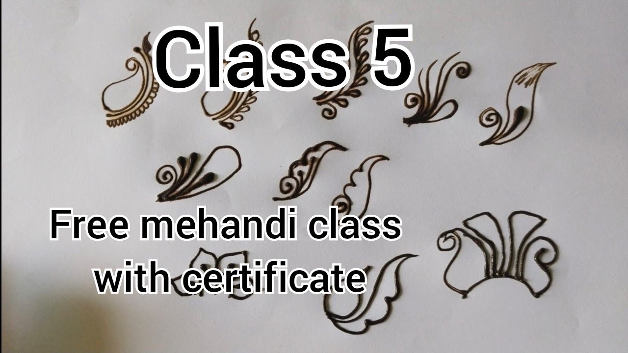 Class 5 // Free mehandi class with certificate@yuvaasfashionworld9273 - YouTube