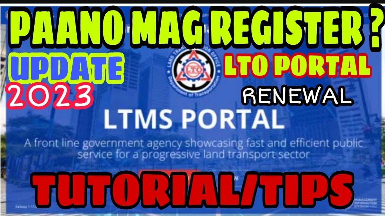 PAANO GUMAWA NG ACCOUNT SA LTO PORTAL 2023 UPDATE STEP BY STEP PROCESS ...