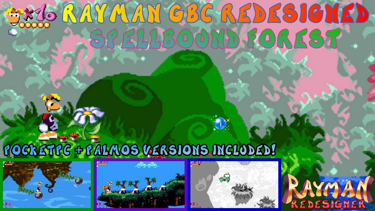 Rayman GBC ReDesigned - Spellbound Forest + Ubi Cliff (Rayman ...
