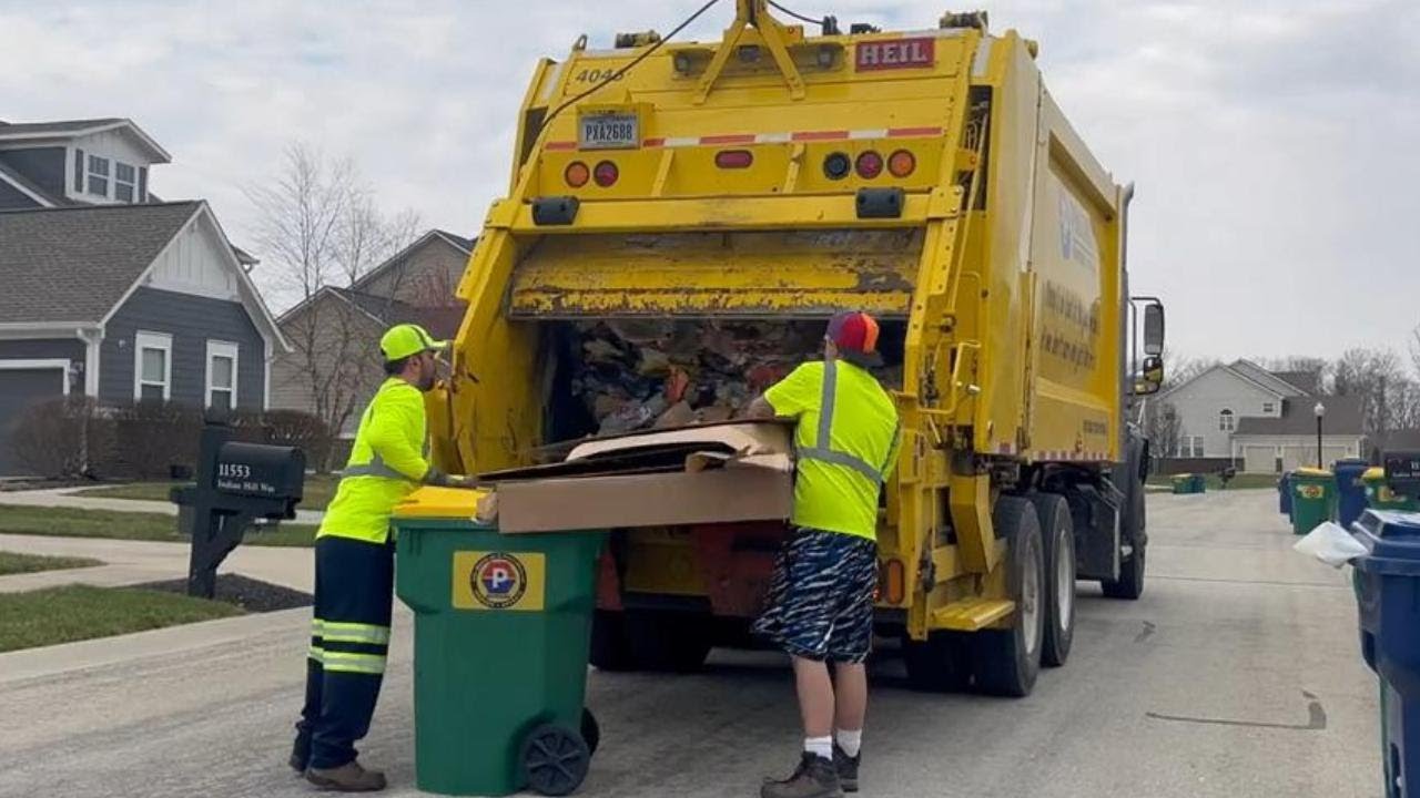 Priority Waste Rear Loader Garbage Truck Compilation! - YouTube