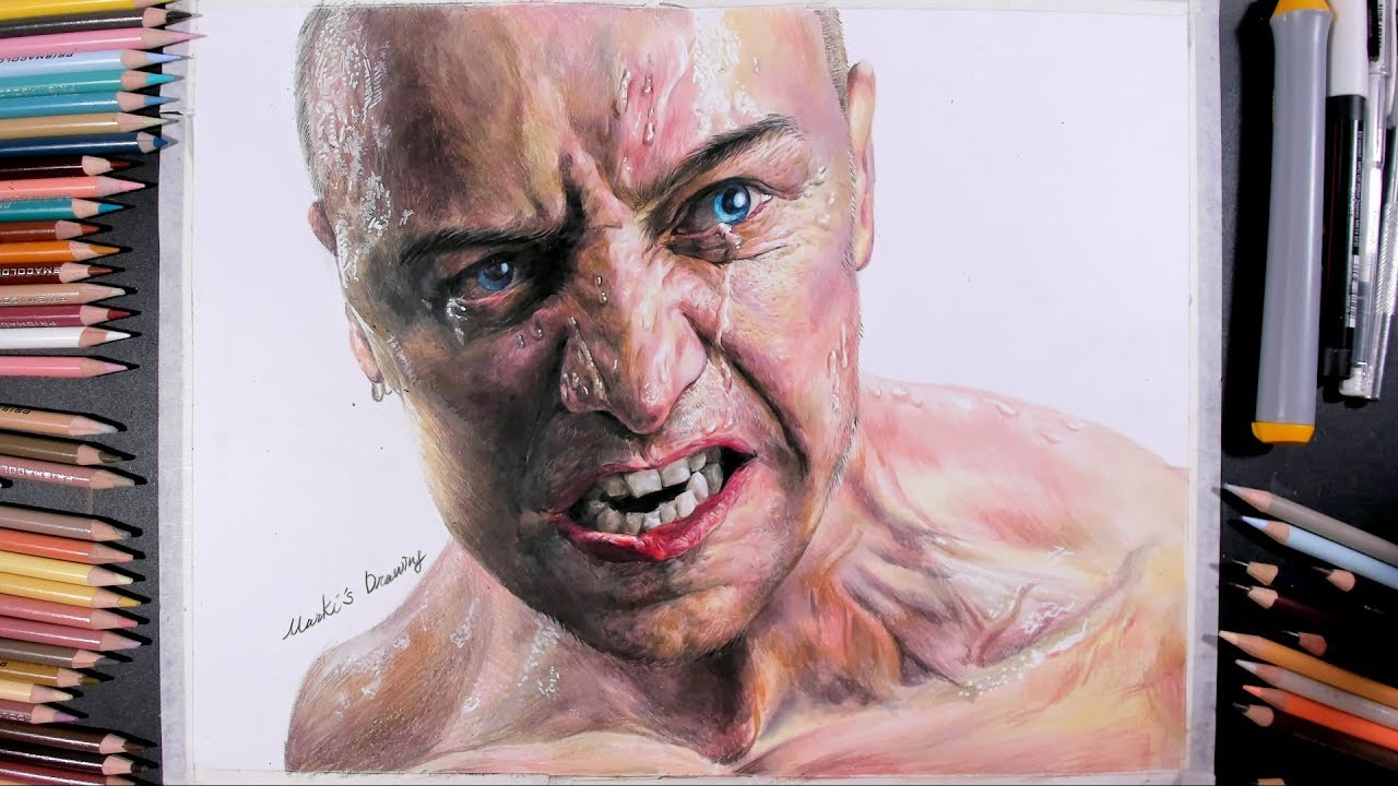 Drawing Beast(James McAvoy) from Movie Glass - marki draws, colored ...