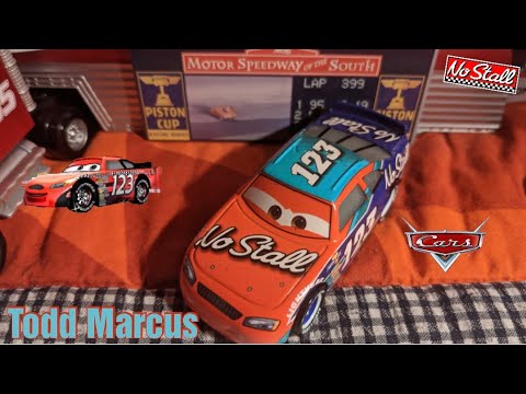 Mattel Disney Pixar Cars Diecast Cars 3 Todd Marcus No Stall Piston Cup ...