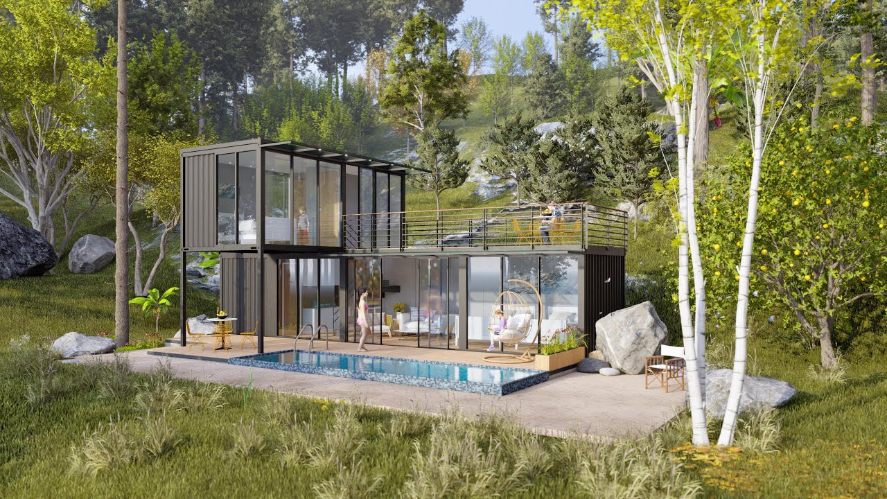 Shipping Container House - Rocky Mountain Tiny Homes - YouTube