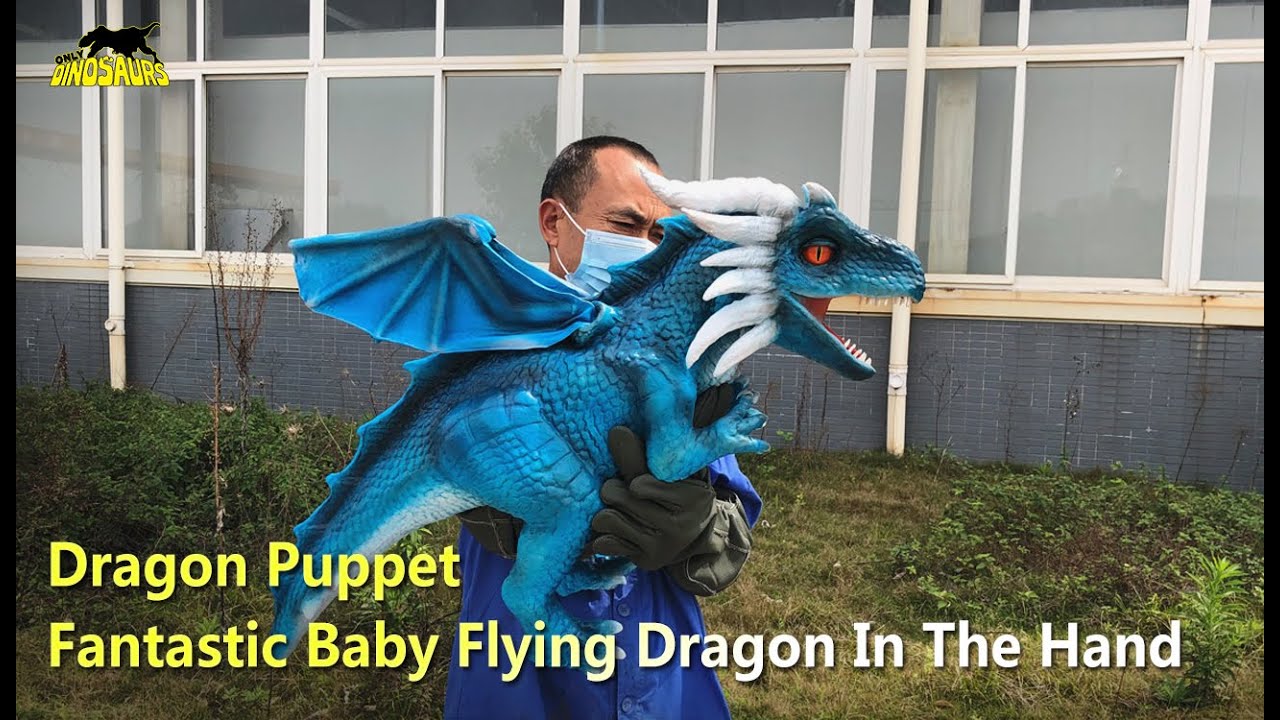 Vivid Baby Dragon Puppets For Show | Dragon Puppet - YouTube