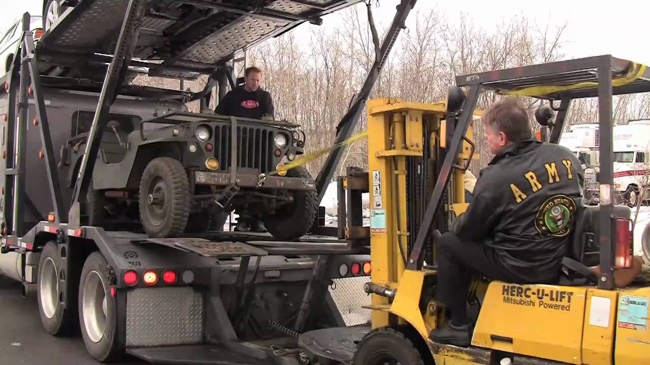 1942 Willys Jeep Unload - YouTube