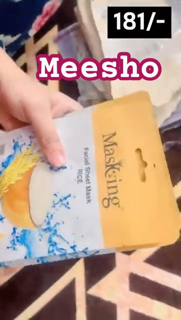 Facial Sheet Mask from Meesho #shorts #viralvideo #meesho #meeshohaul ...