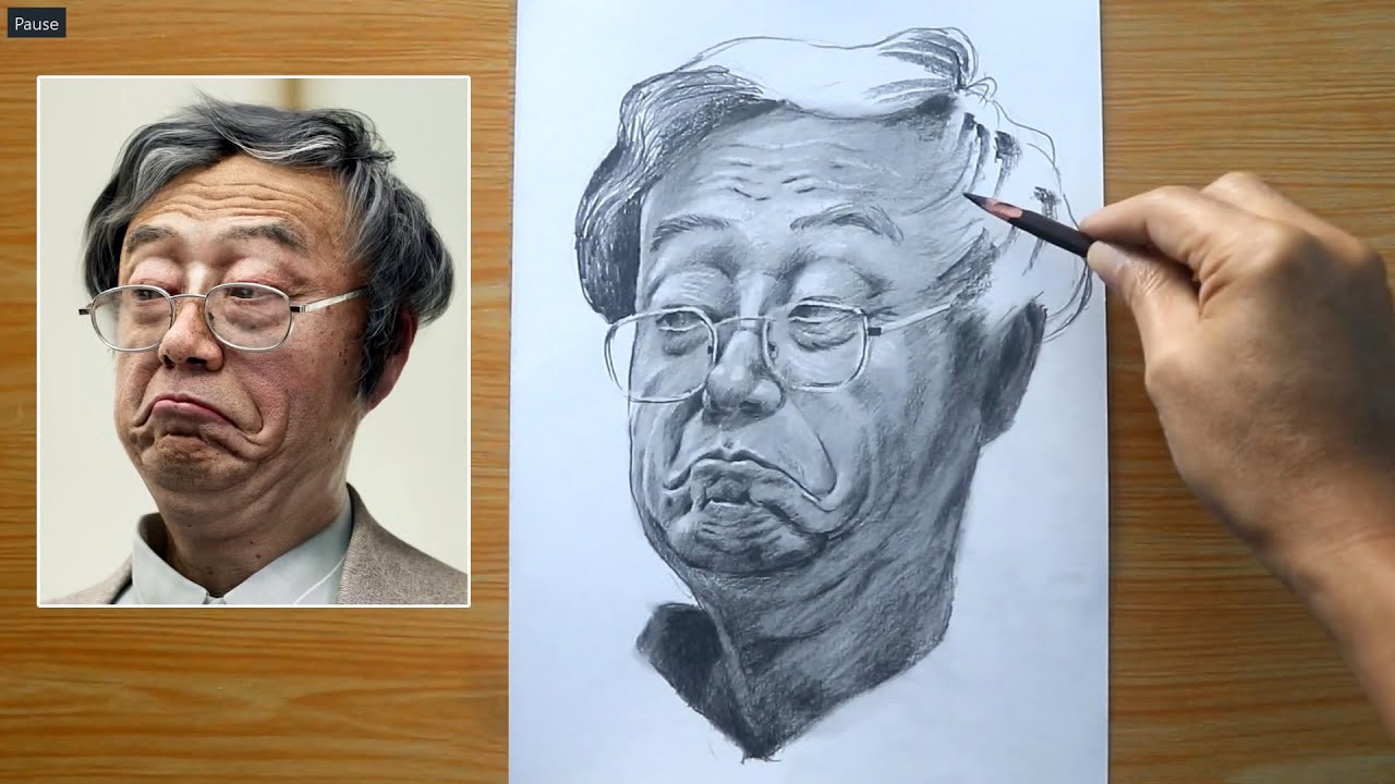 How to Drawing Portrait Face with Pencil for Beginners - YouTube