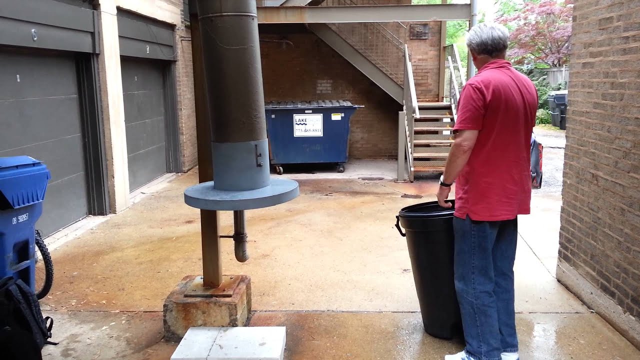 Critter Proof Garbage Chute - YouTube