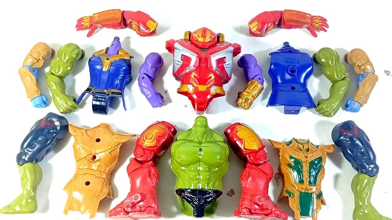 assemble toys..hulk buster vs thanos vs thanos armor vs hulk smash ...