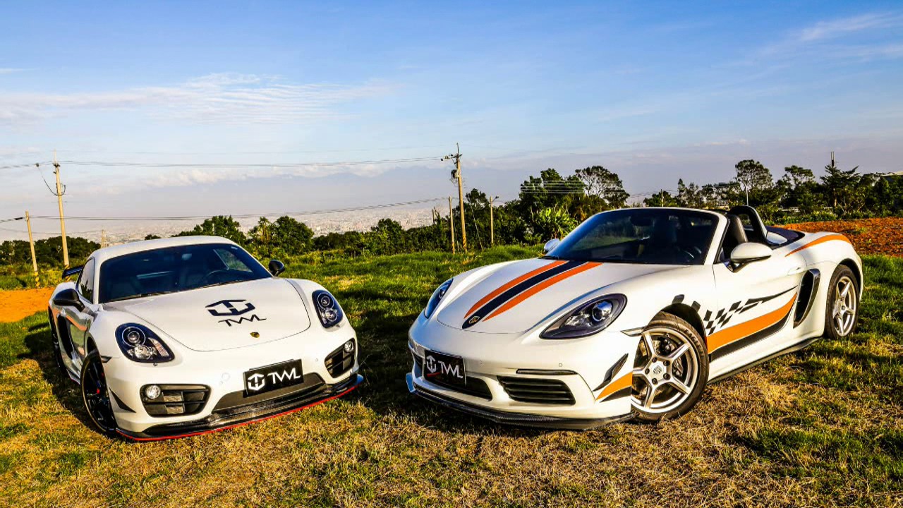 TWL Carbon Porsche 718 - 981 Cayman/Boxster/GTS/GT4 AERO KITS - YouTube