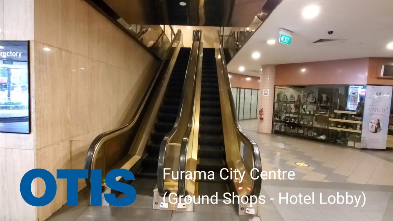 OTIS single-file escalators at Furama City Centre (Ground Shops - Hotel ...