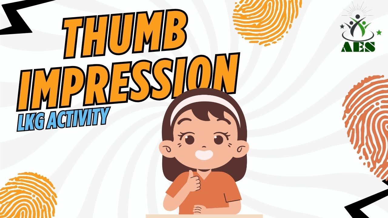 Thumb Impression Activity | LKG Kids | Avishkar English School - YouTube