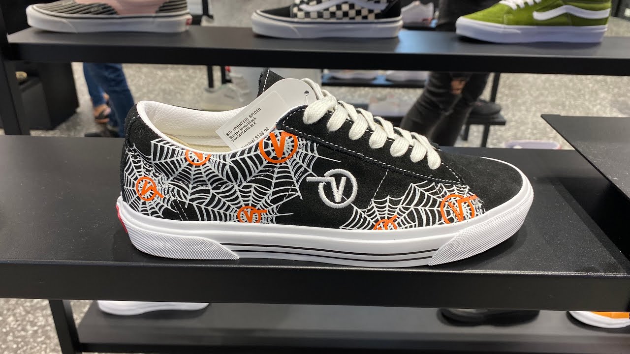 Vans Printed Sid (Spider Web/Black) - Item Number: VNA54F54RN - YouTube