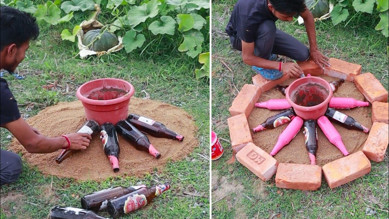 Beer Bottle Landscaping Ideas