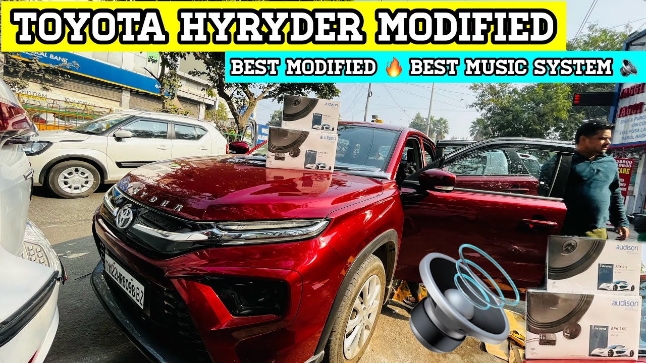 Toyota Hyryder modification 🔥with genuine accessories 🫡 Full Glossy ...