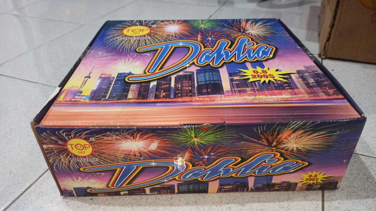 KEMBANG API TAHUN BARU ( DAHLIA 200 SHOT 0.8” VARIAN KIPAS ) MERK TOP ...