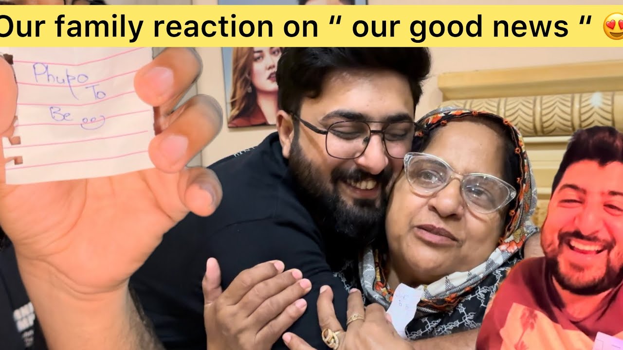 Our family reaction on “ Our Good news “ 😍🥹 - YouTube